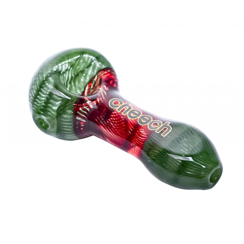 3.5" Cheech Rasta Swirl Spoon Handpipe | URBNBUD Craft Cannabis